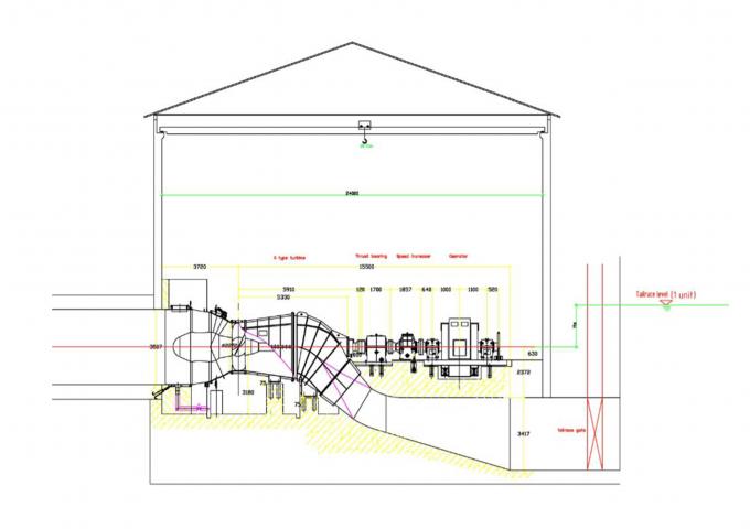 100KW to 10MW Low Water Head S Type Turbine Tubular Hydro Turbine ...