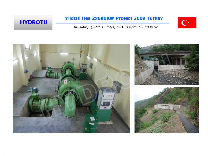 Horizontal Shaft Francis Hydro Turbine / Francis Water Turbine With ...