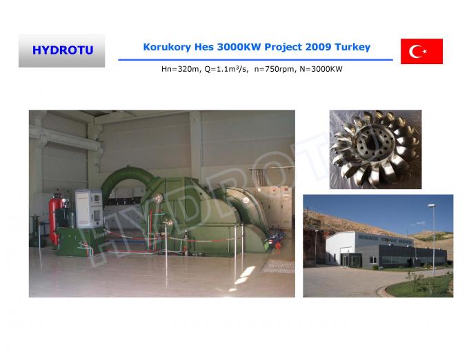 Pelton Hydro Turbine With Synchronous Generator,Excitation,PLC Governor ...